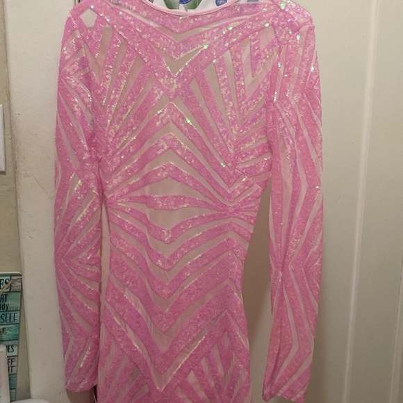 Fashion Nova | Dresses | Pink See Thru Dress | Poshmark